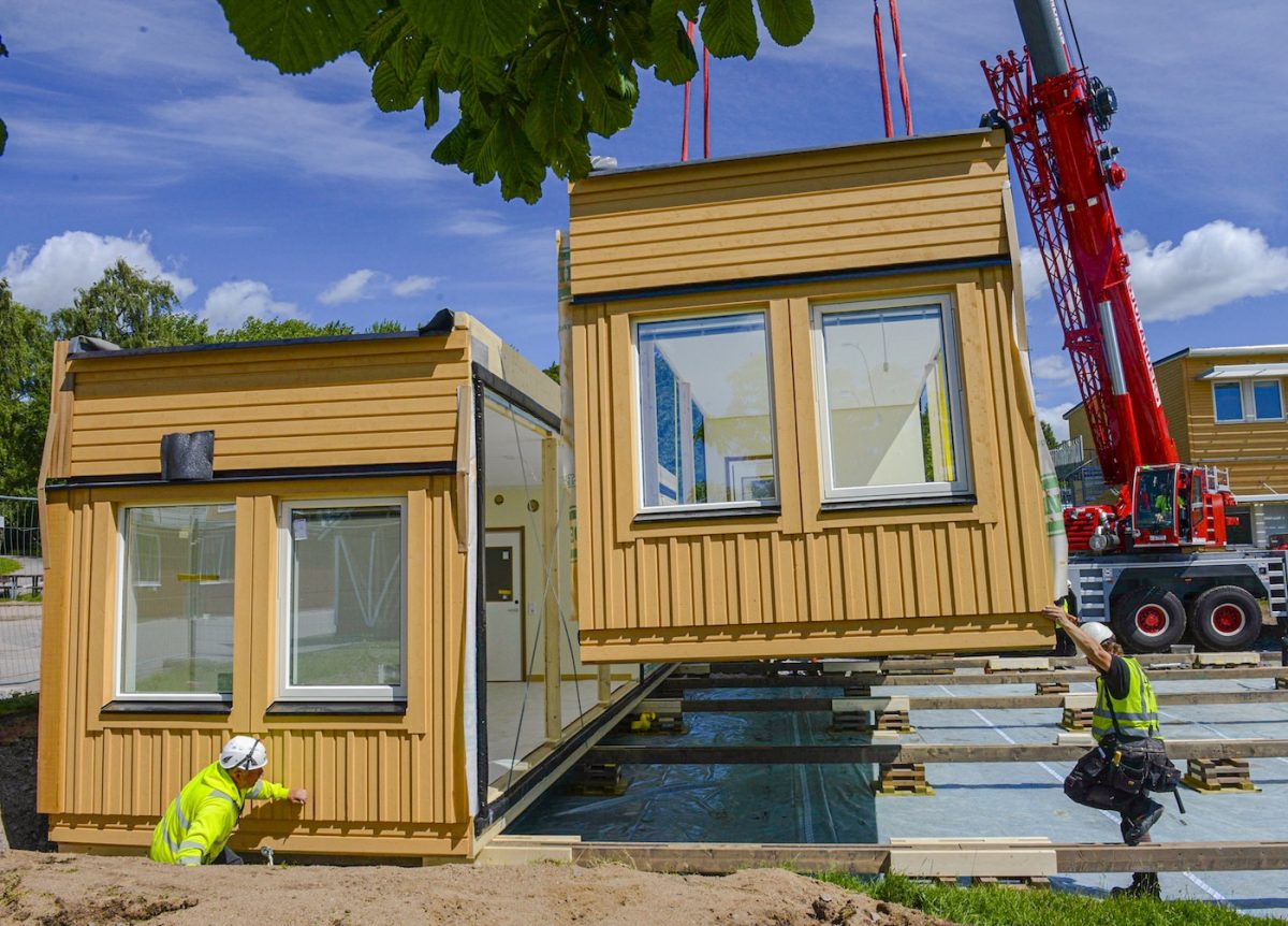 Modulmontage i egen regi säkrar modulbyggen med kvalitet